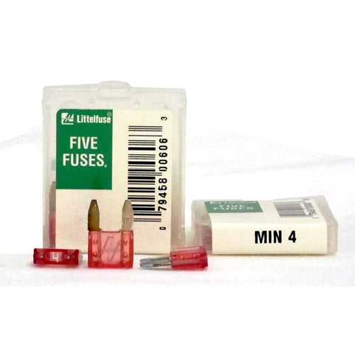 Littelfuse Mini 4 4amp Blade Fuse 5 Pack – Bowes Seal Fast